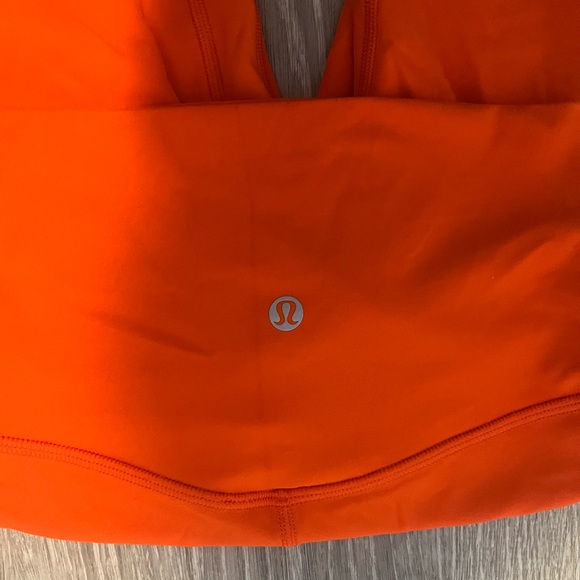 lululemon athletica | Pants & Jumpsuits | Lululemon Orange Leggings ...
